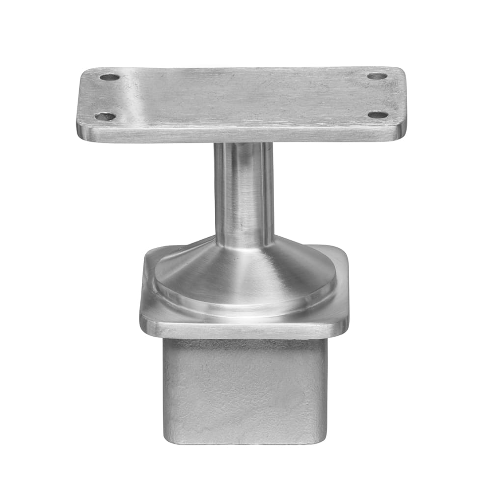 Stainless Square Fixed Flat Post Cap