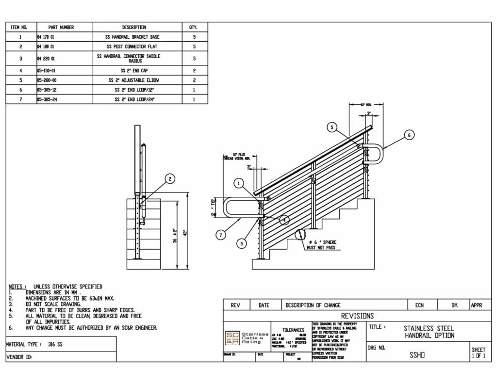 CableViewTM Stainless Square | Stainless Cable Railing